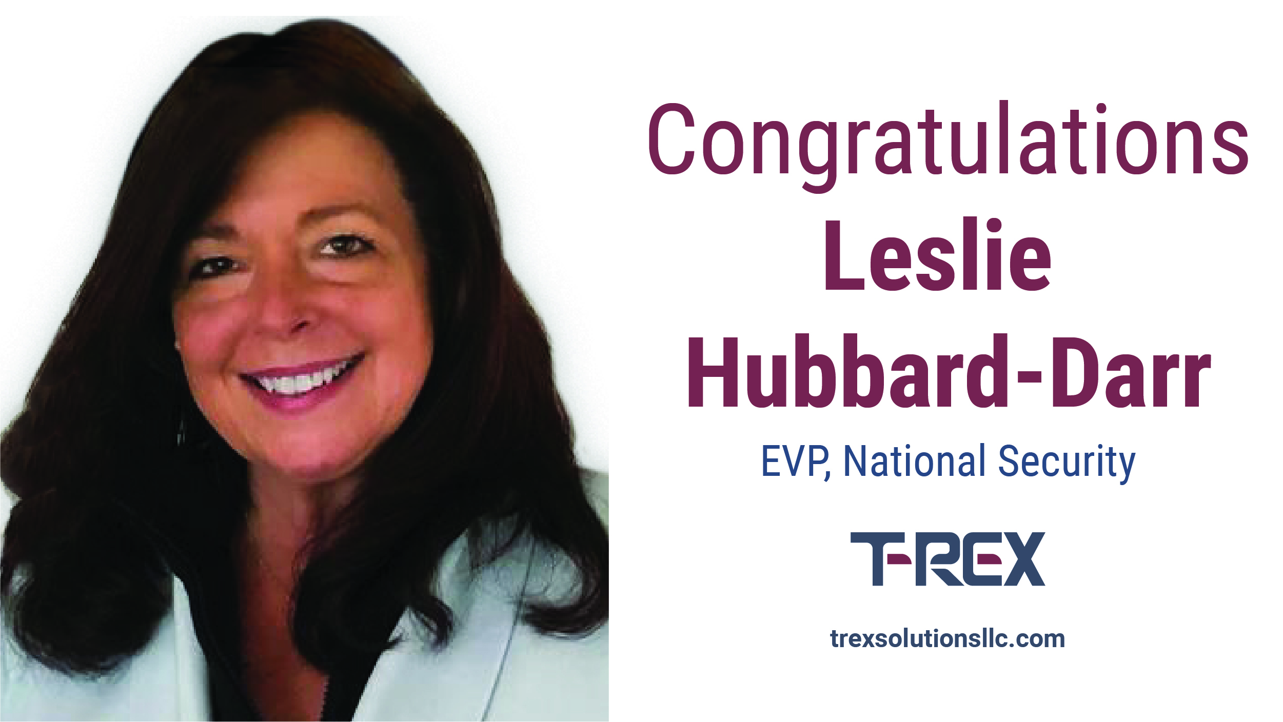 T-Rex Solutions, LLC Leslie Hubbard-Darr Promoted to Executive Vice ...